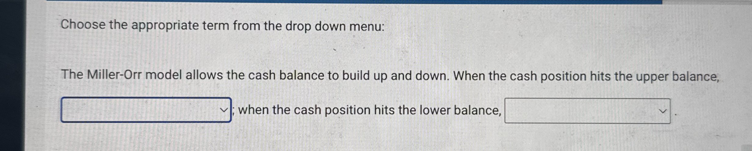 Solved Choose the appropriate term from the drop down | Chegg.com