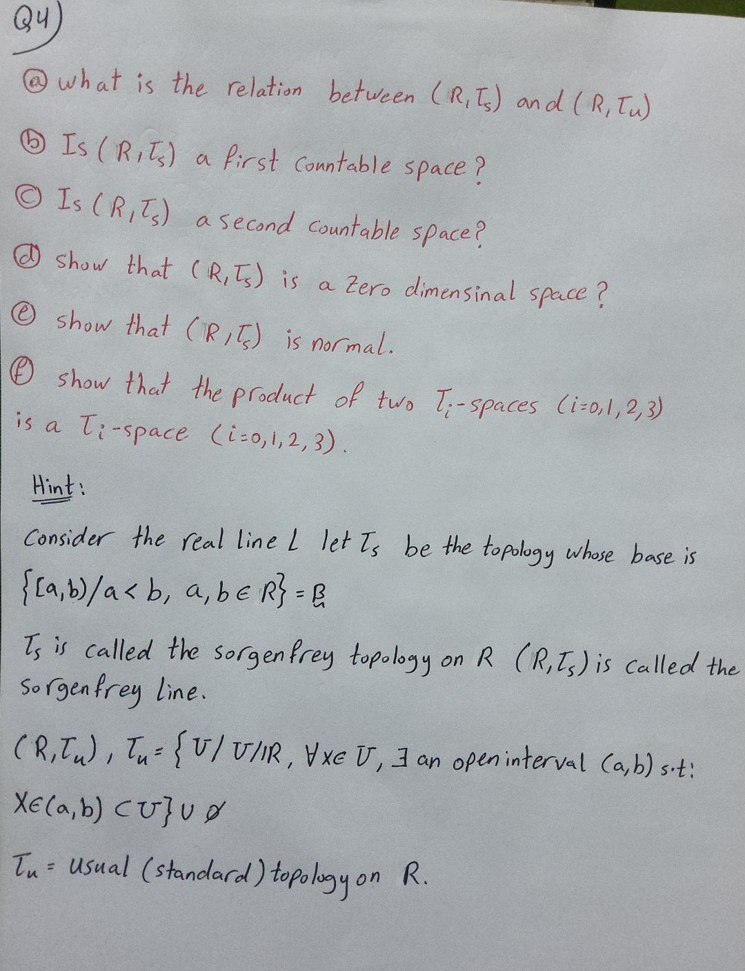 Solved Q4)(a) ﻿what is the relation between topological | Chegg.com