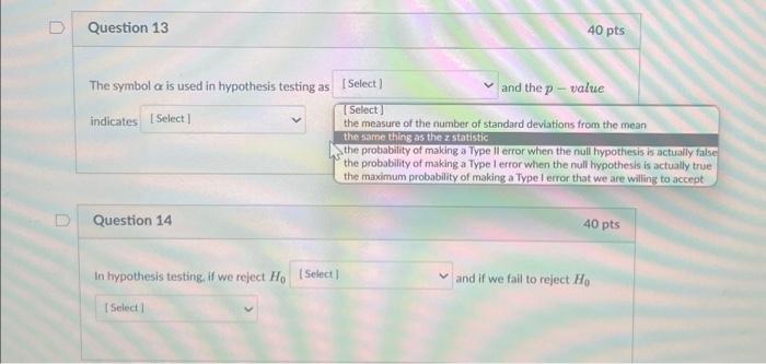 Solved The symbol α is used in hypothesis testing as and the | Chegg.com
