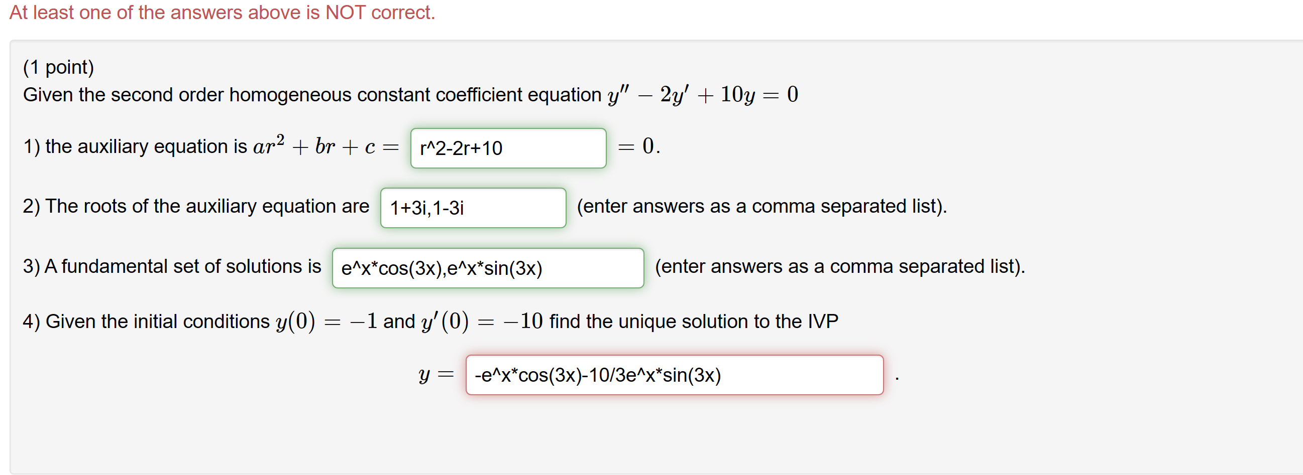 Solved Need IVP solved At least one of the answers above is | Chegg.com