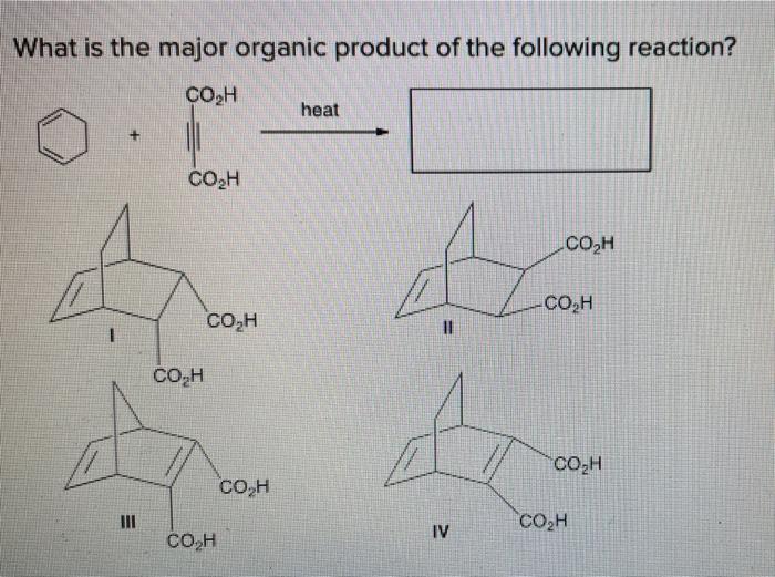 Solved What is the major organic product of the following | Chegg.com