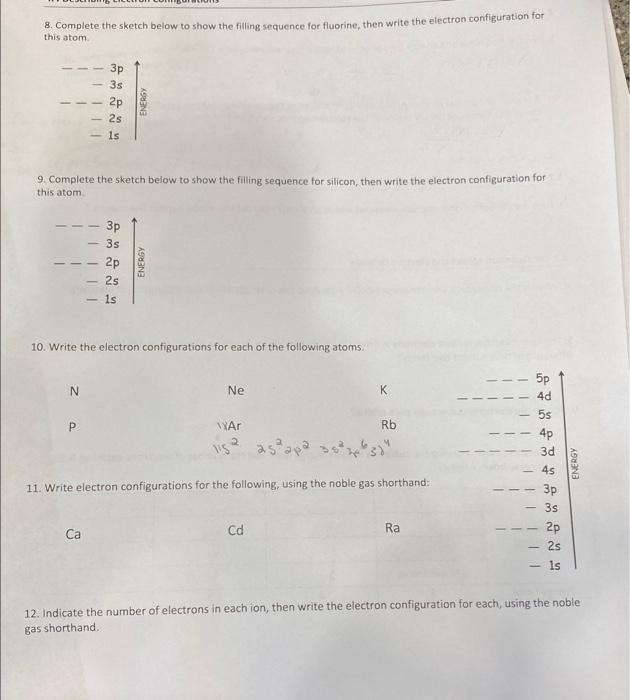 Solved 8. Complete the sketch below to show the filling | Chegg.com