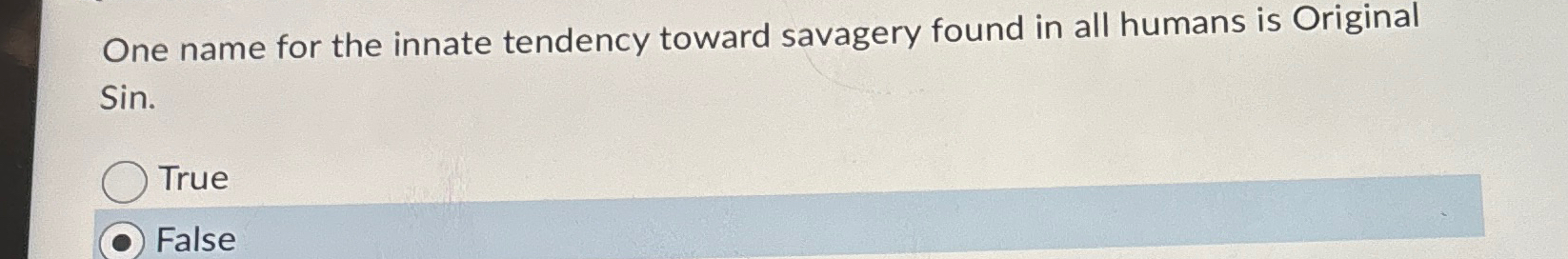 Solved One name for the innate tendency toward savagery | Chegg.com