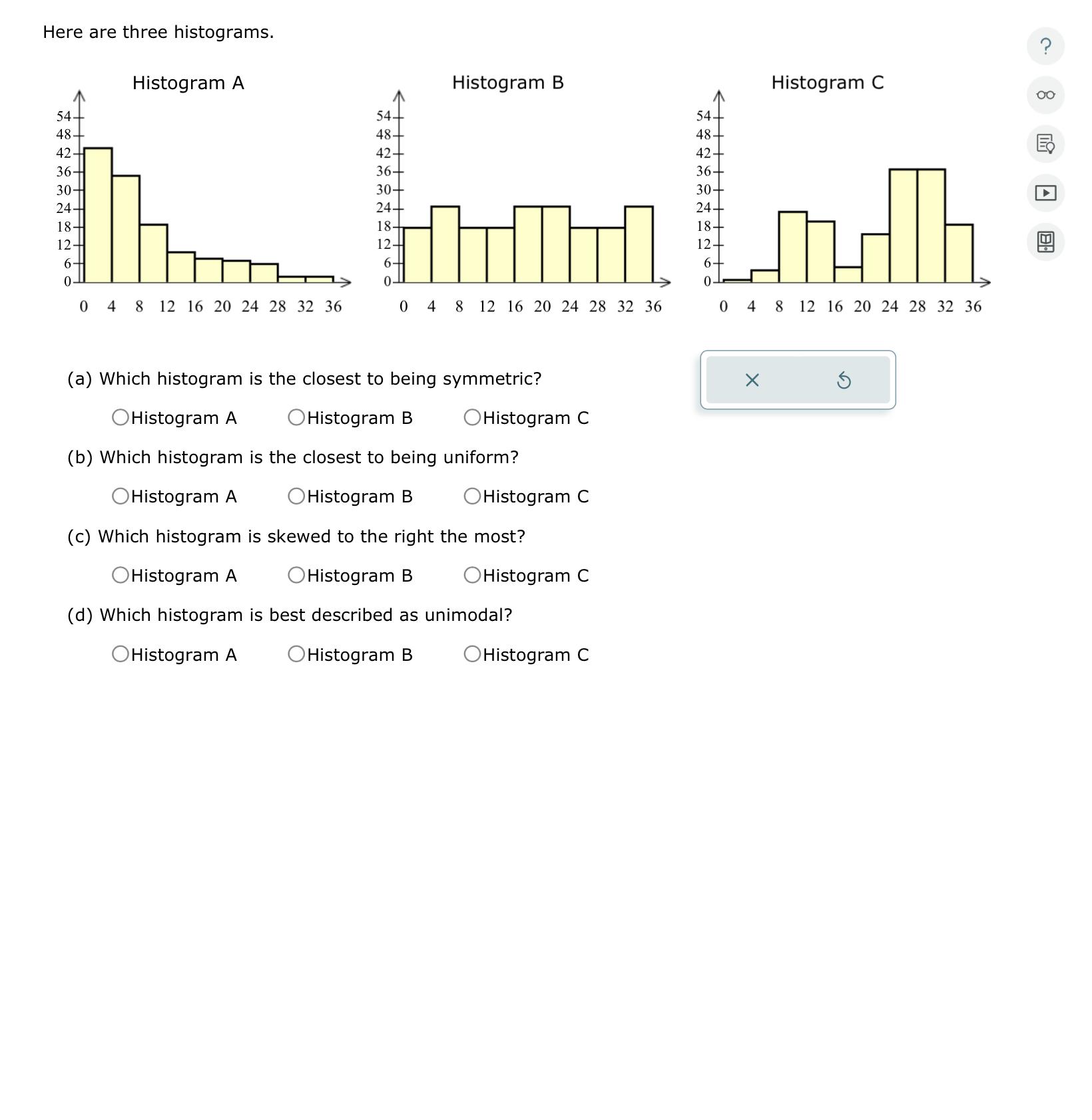 Solved Here are three histograms.(a) Which histogram is the | Chegg.com Solved Here are three histograms.(a) Which histogram is the | Chegg.com