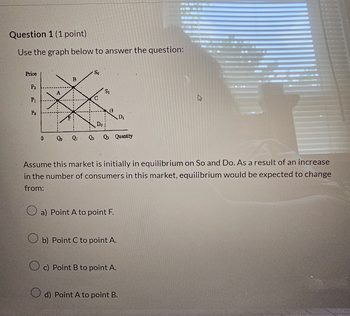 Solved Question 1 (1 ﻿point)Use the graph below to answer | Chegg.com