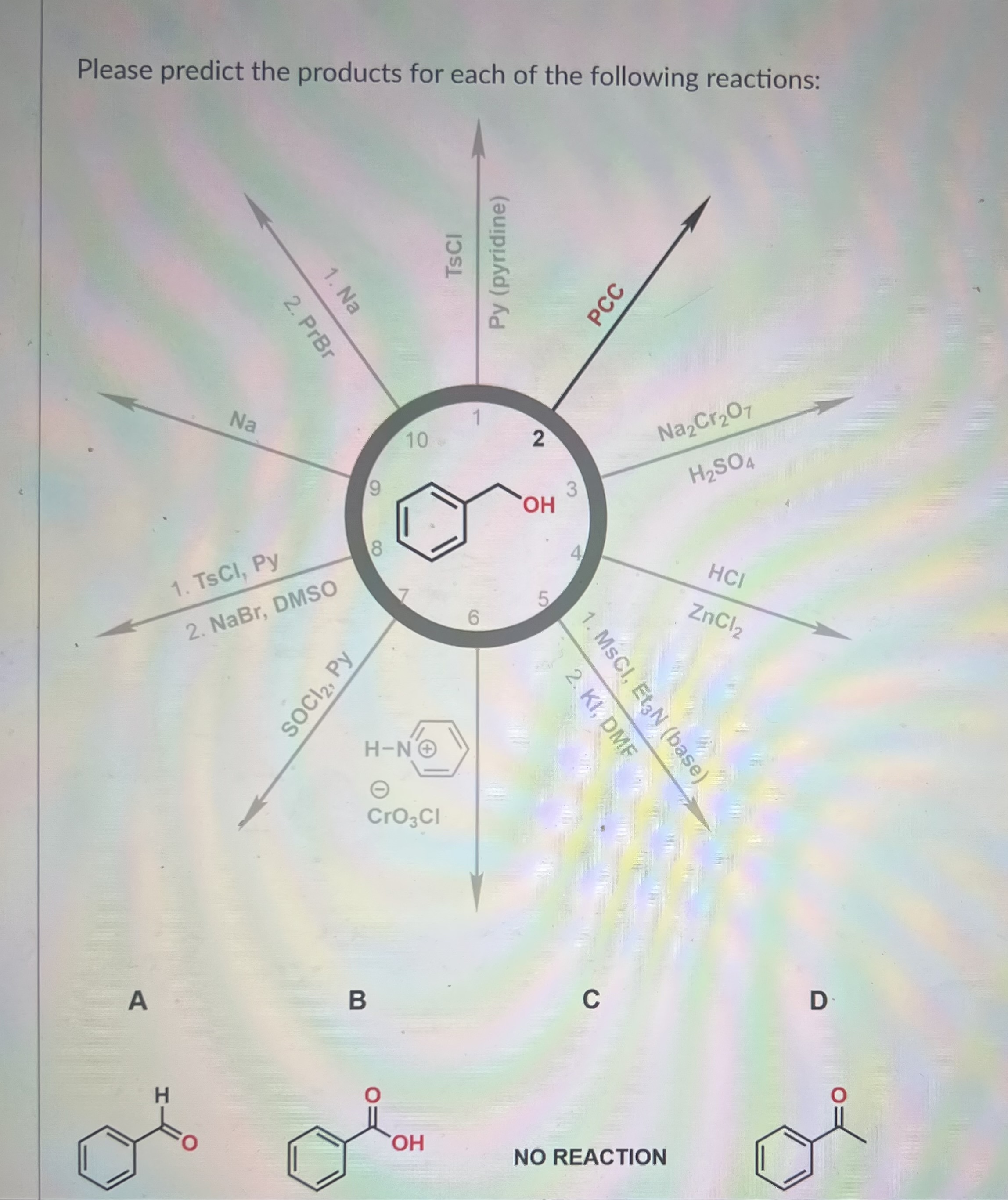 Solved Please predict the products for each of the following | Chegg.com