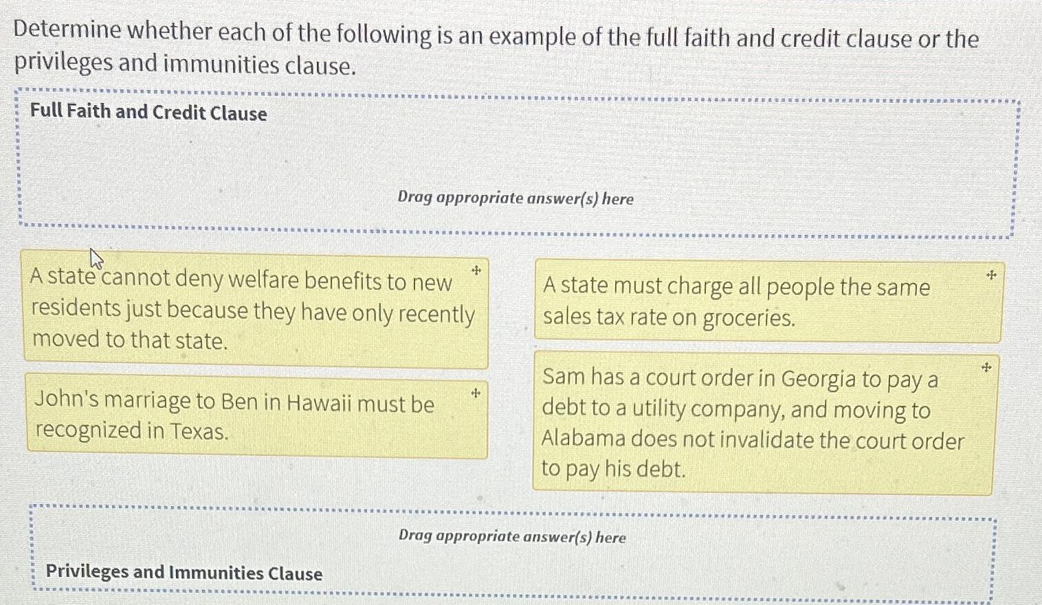 Solved Determine whether each of the following is an example | Chegg.com