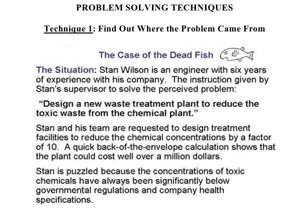 Solved Technique 1: Find Out Where the Problem Came From The | Chegg.com