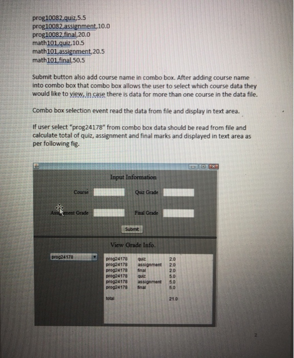JAVA2 Assignment-5 Worth 10% Write a program to | Chegg.com