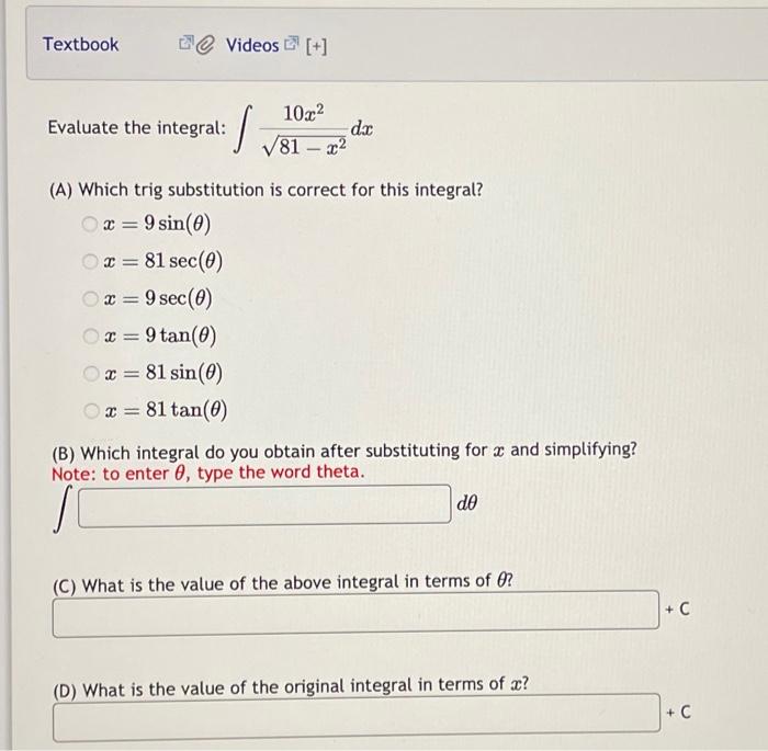 Solved Evaluate the integral: \\( \\int \\frac{10 | Chegg.com