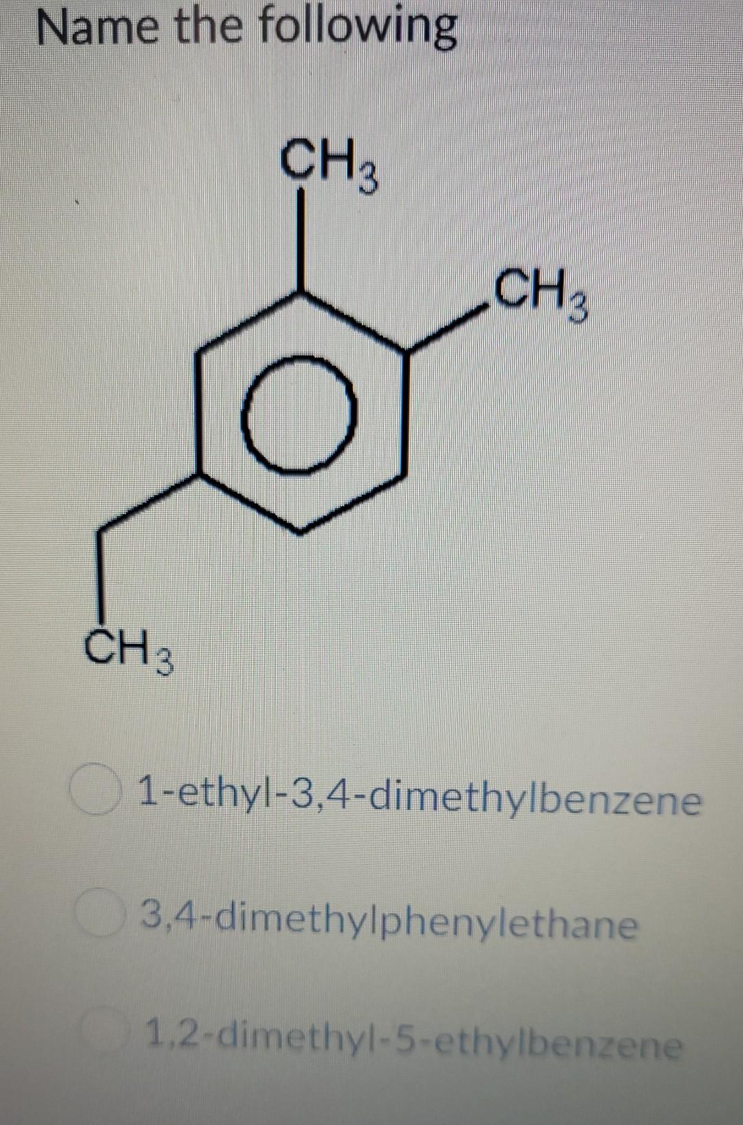 Solved Name the following CH CH3 CH3 | Chegg.com