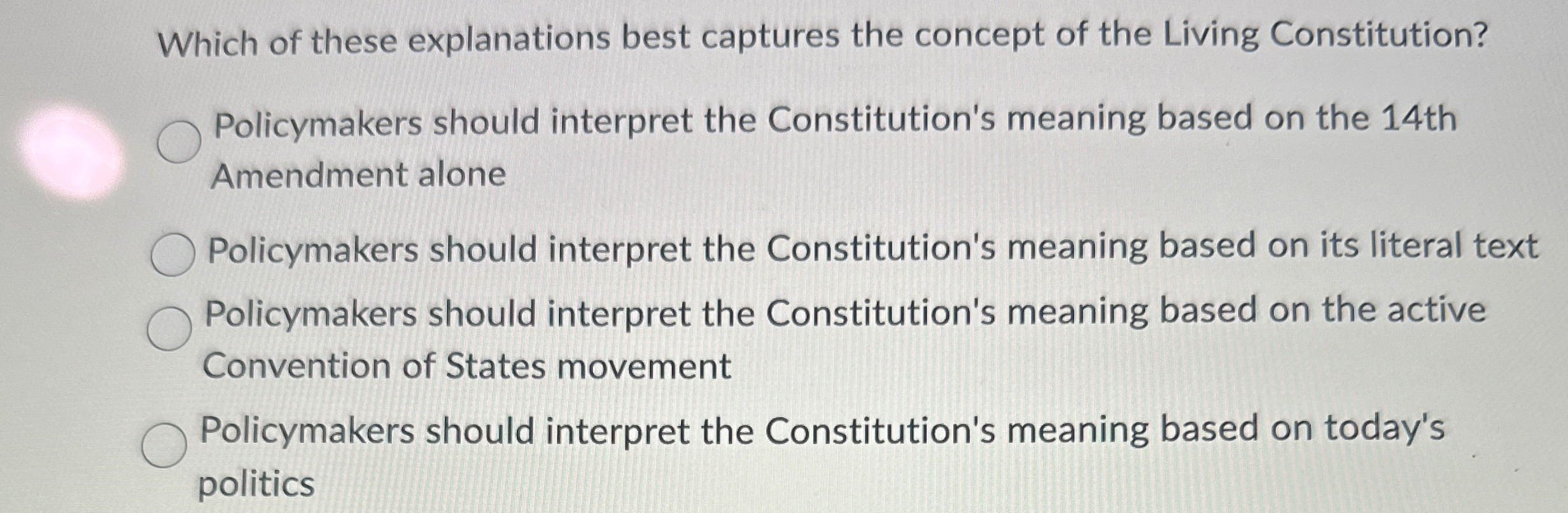 Solved Which of these explanations best captures the concept | Chegg.com