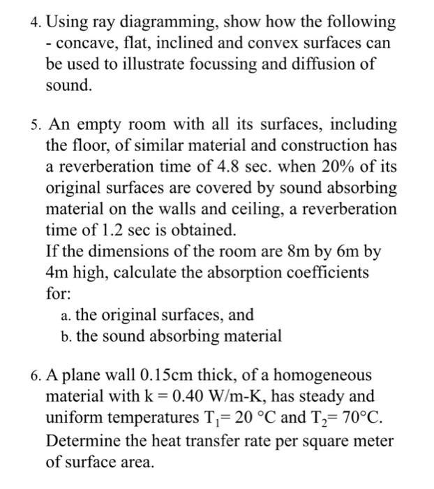 Solved 4. Using ray diagramming, show how the following - | Chegg.com