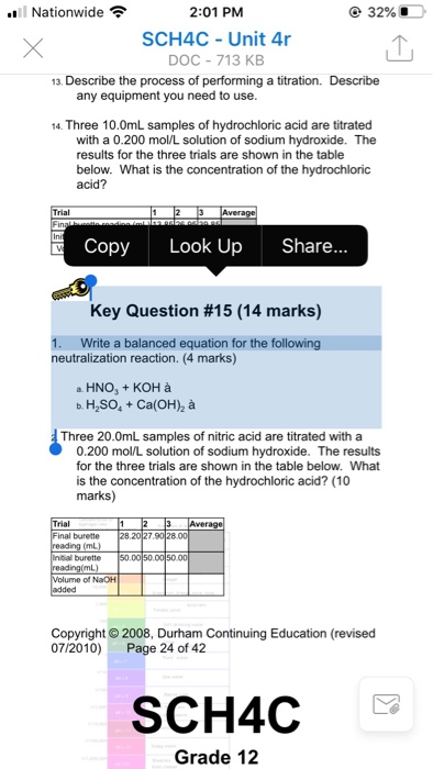 Solved ...l Nationwide 2:01 PM @ 32% Х SCH4C - Unit 4r DOC - | Chegg.com