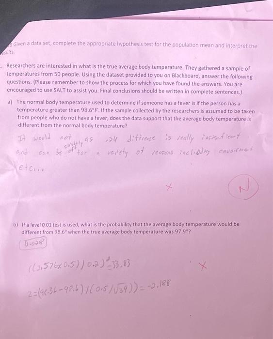 Solved 8. Given a data set, complete the appropriate | Chegg.com Solved 8. Given a data set, complete the appropriate | Chegg.com