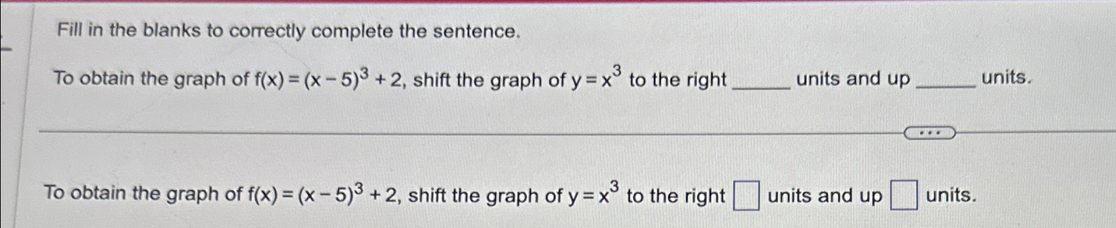 Solved Fill in the blanks to correctly complete the | Chegg.com