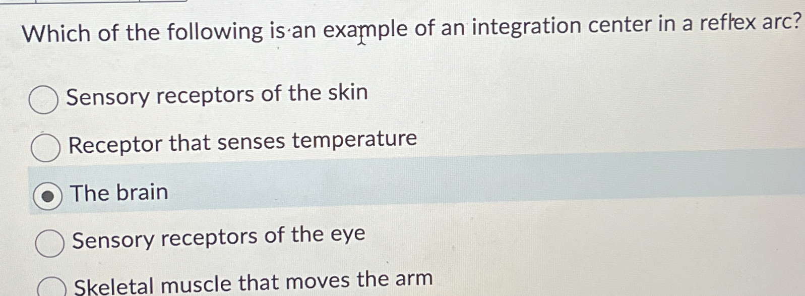 Solved Which of the following is an example of an | Chegg.com