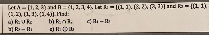 Solved Let A={1,2,3} and B={1,2,3,4}. Let | Chegg.com