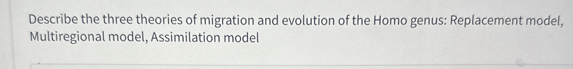 High Quality SOLUTION Describe the three theories of migration and ...
