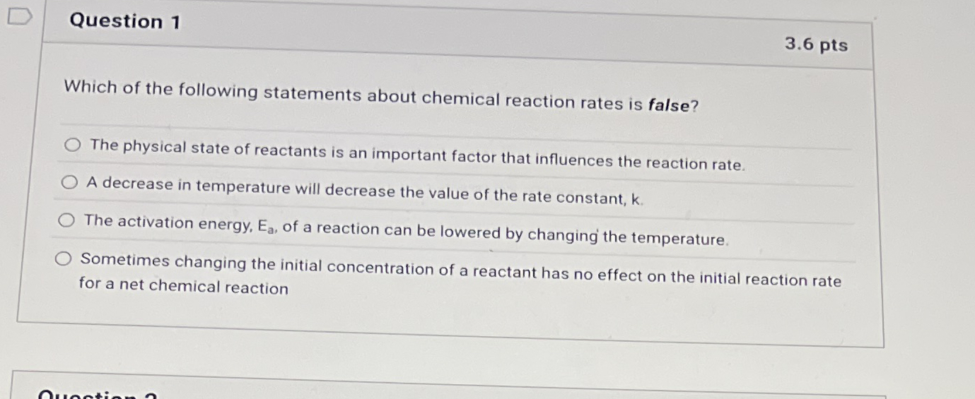 Solved Question 13.6 ﻿ptsWhich of the following statements | Chegg.com
