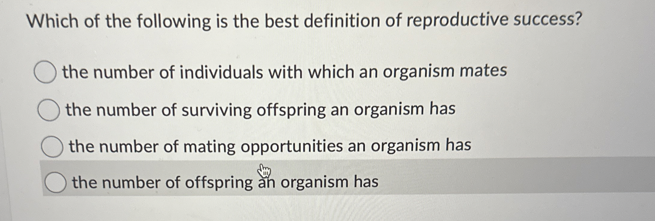 Solved Which of the following is the best definition of | Chegg.com