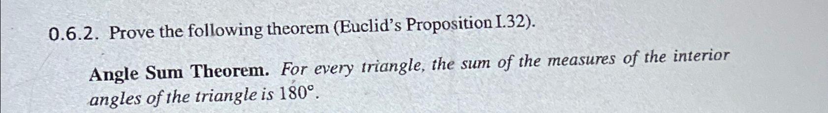 Solved 0.6.2. ﻿Prove the following theorem (Euclid's | Chegg.com