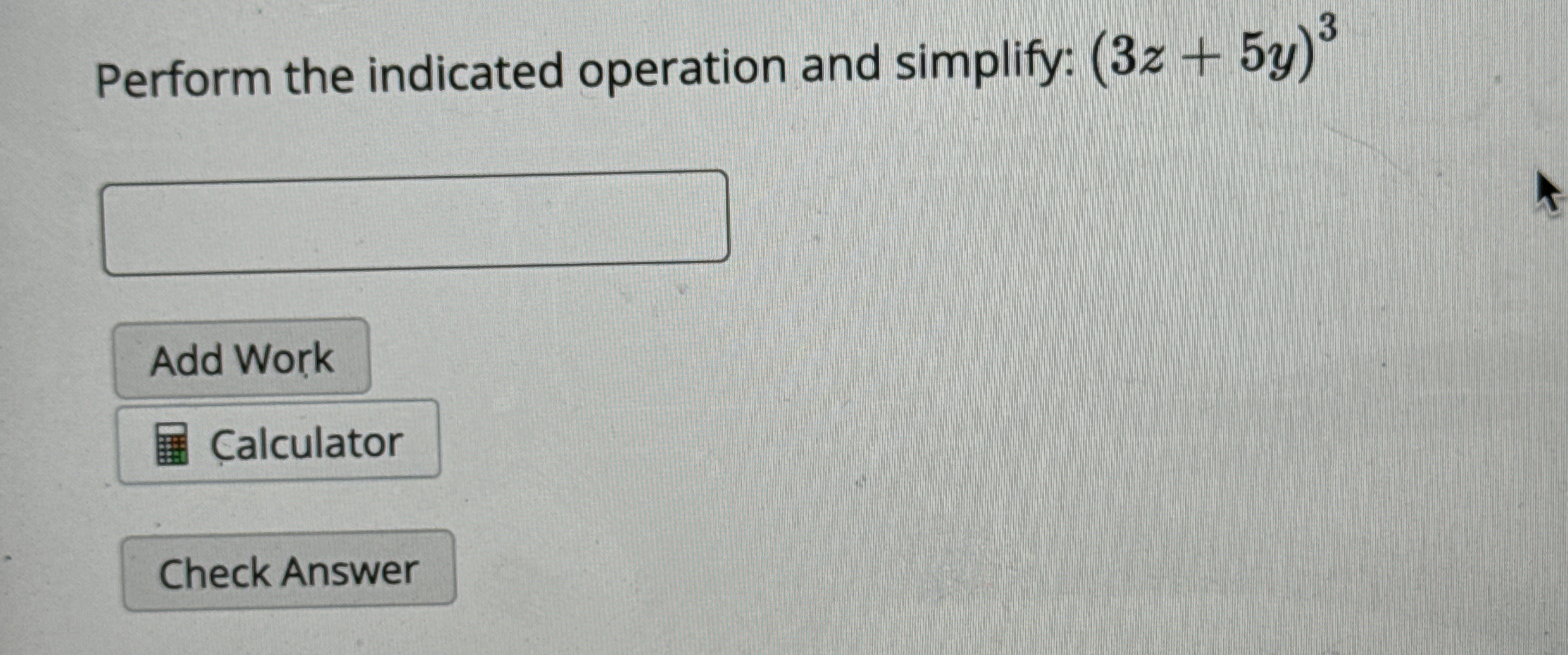 Solved Perform the indicated operation and simplify: | Chegg.com