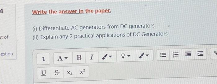 Solved Write the answer in the paper. (i) Differentiate AC | Chegg.com
