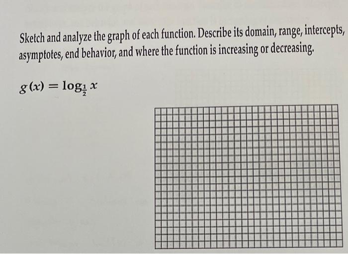 Solved Sketch and analyze the graph of each function. | Chegg.com