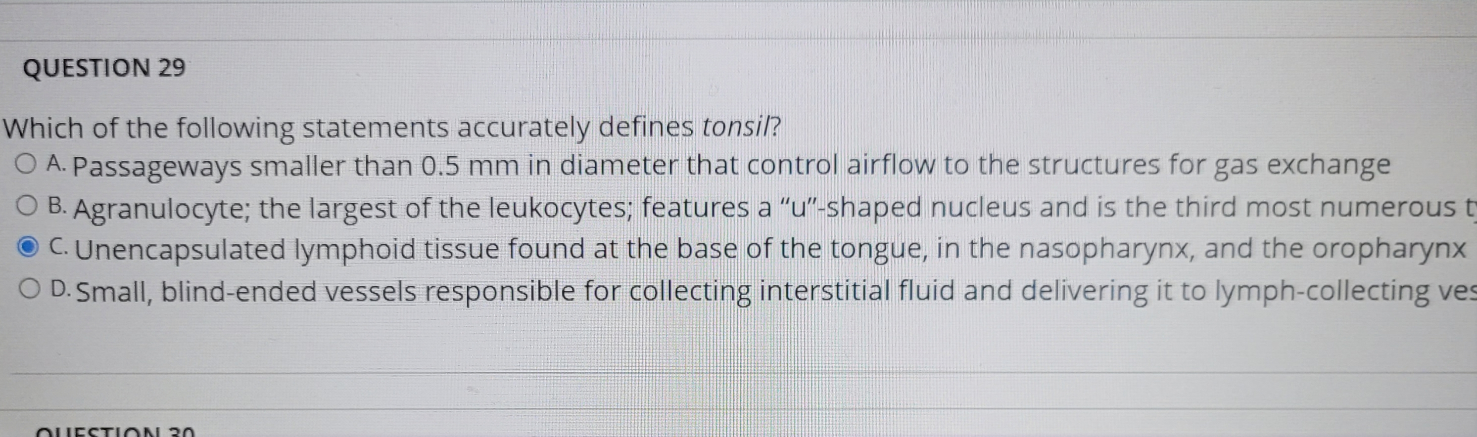 Solved QUESTION 29Which of the following statements | Chegg.com