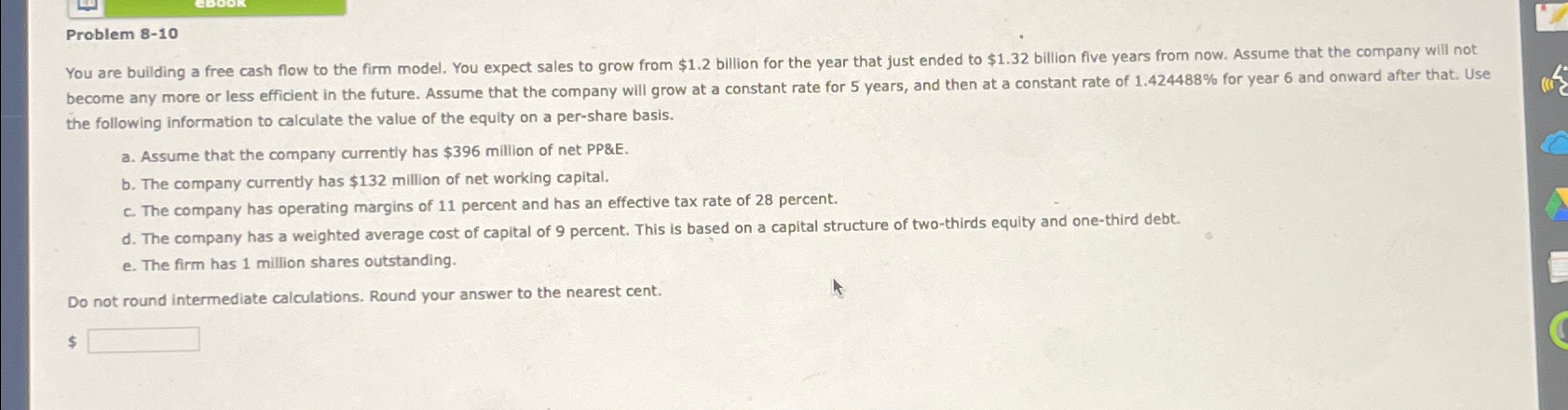 Solved Problem 8-10 ﻿the following information to calculate | Chegg.com
