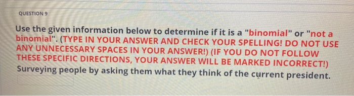 Solved QUESTION 9 Use the given information below to | Chegg.com