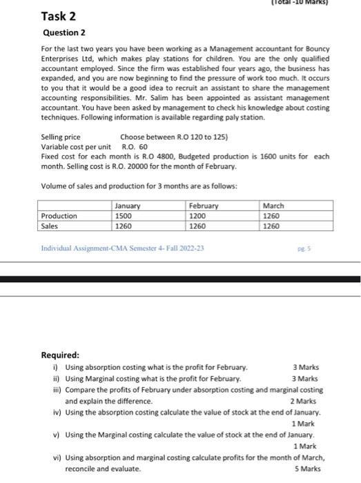 Solved Task 2 Question 2 For the last two years you have | Chegg.com