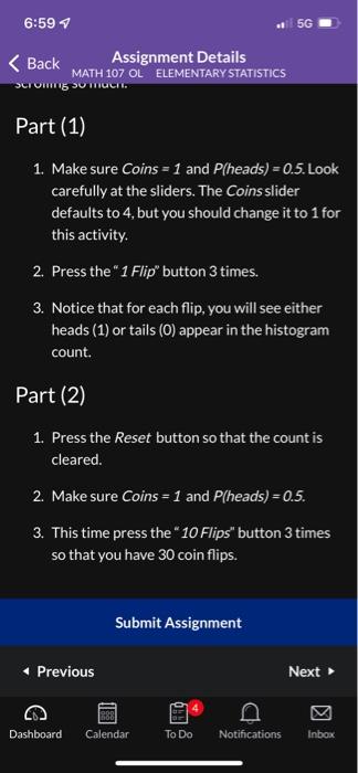 Back Assignment Details MATH 107 OL | Chegg.com
