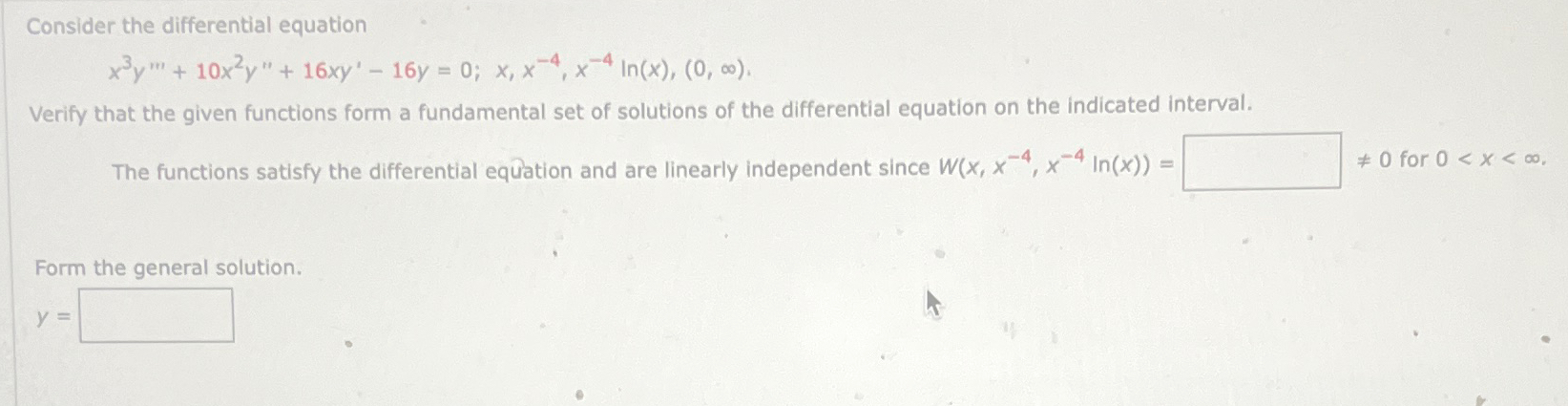 Solved Consider the differential | Chegg.com