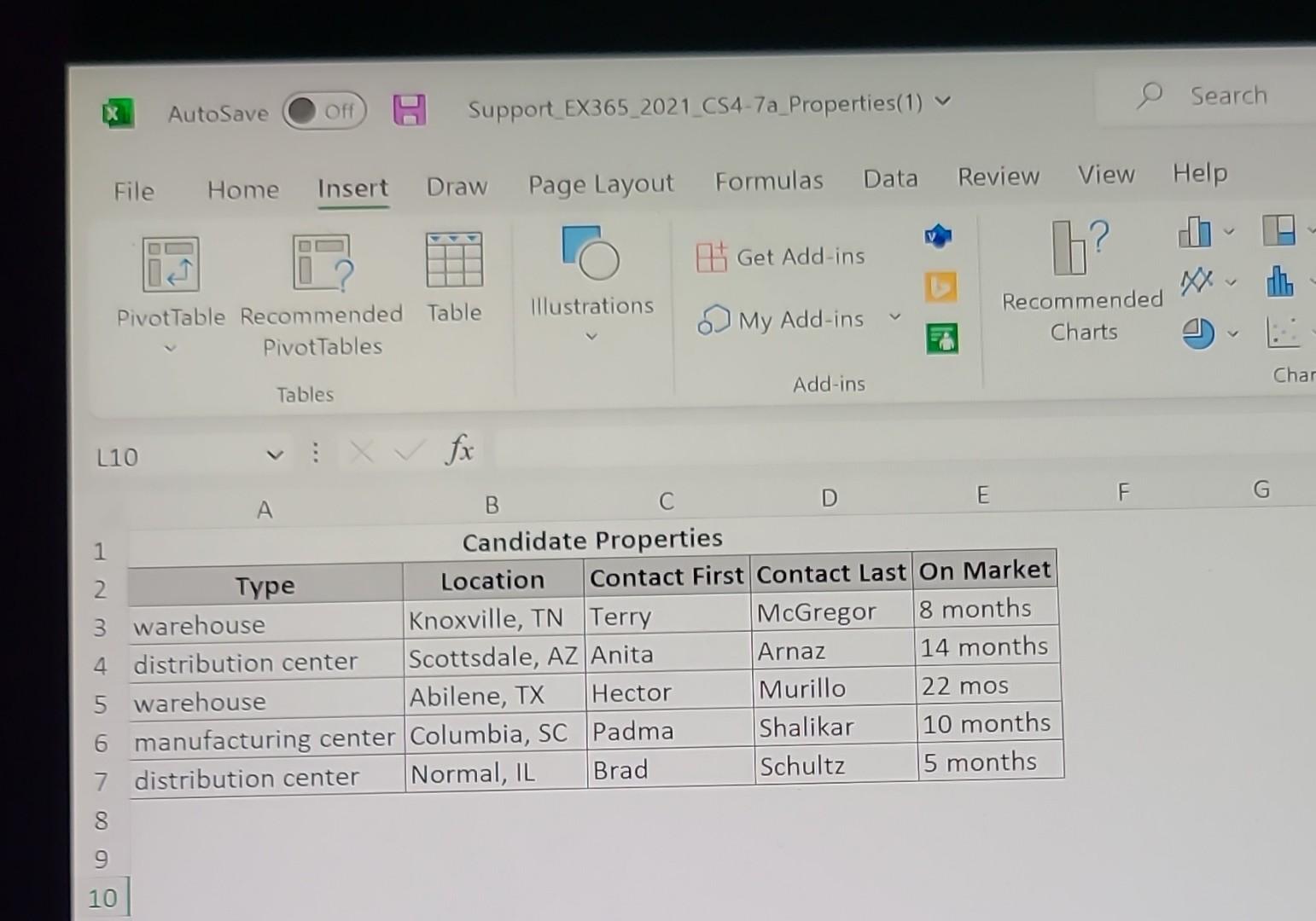 [X AutoSave Off | Chegg.com