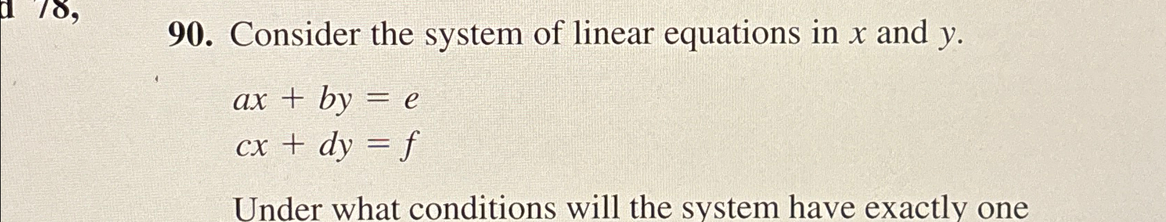 Solved Consider the system of linear equations in x ﻿and | Chegg.com