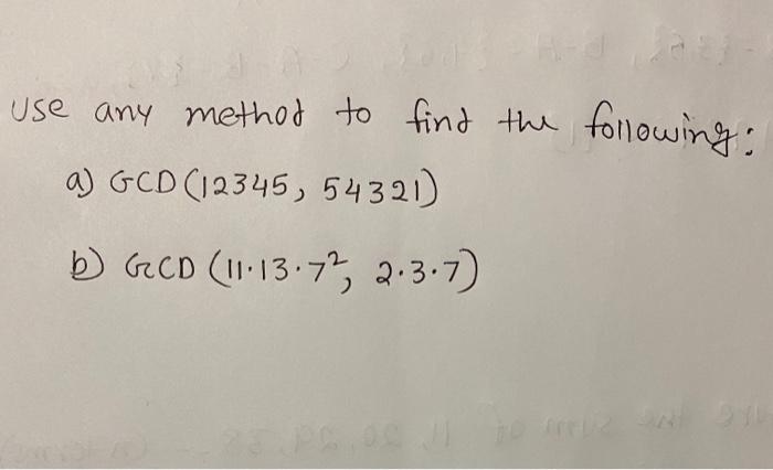 Solved discrete math for cs majors (4.3 primes and Greatest | Chegg.com