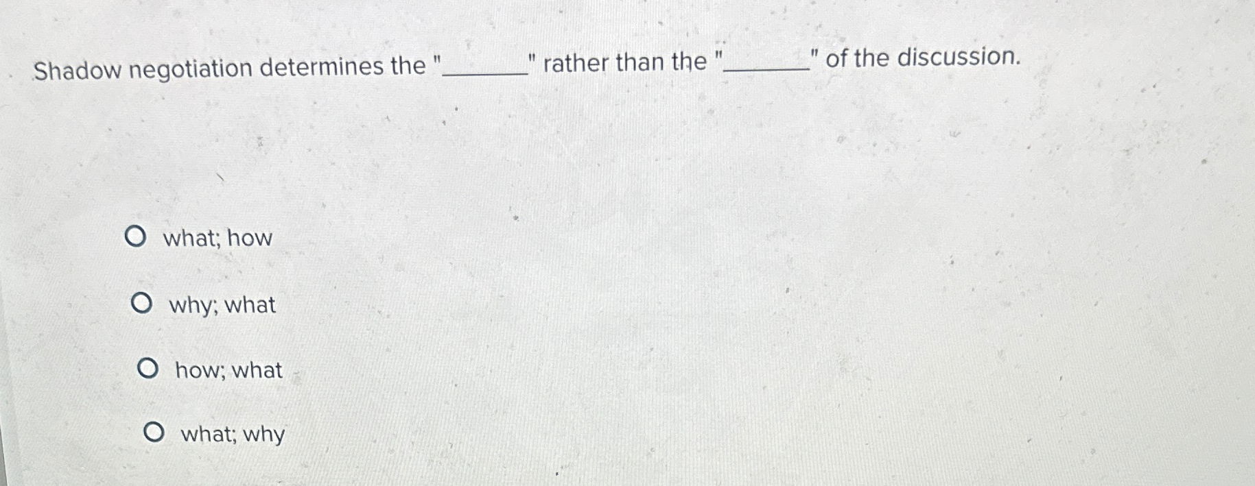 Solved Shadow negotiation determines the " ﻿rather than | Chegg.com