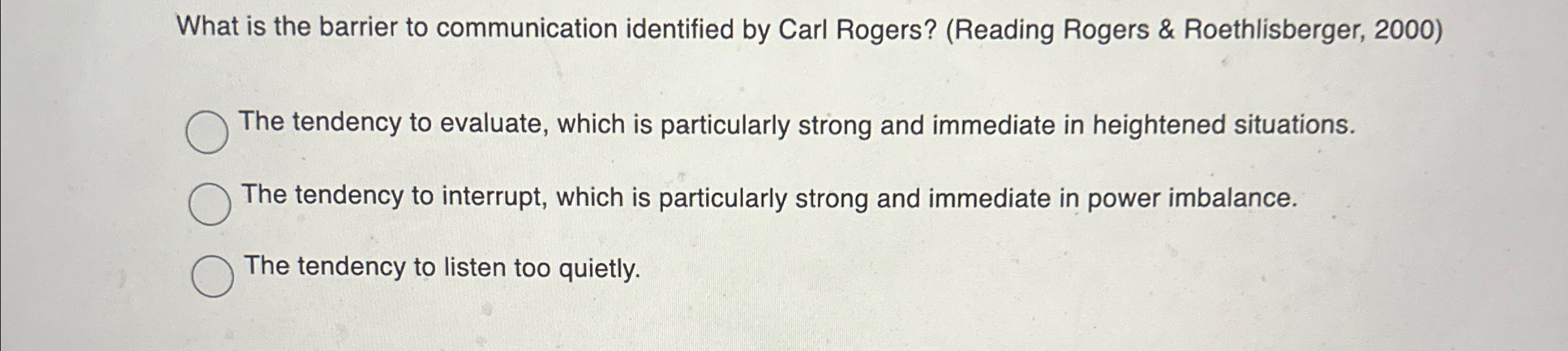 Solved What is the barrier to communication identified by | Chegg.com