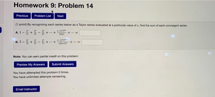 Solved Homework 9 Problem 14 Previous Problem List Next 1099