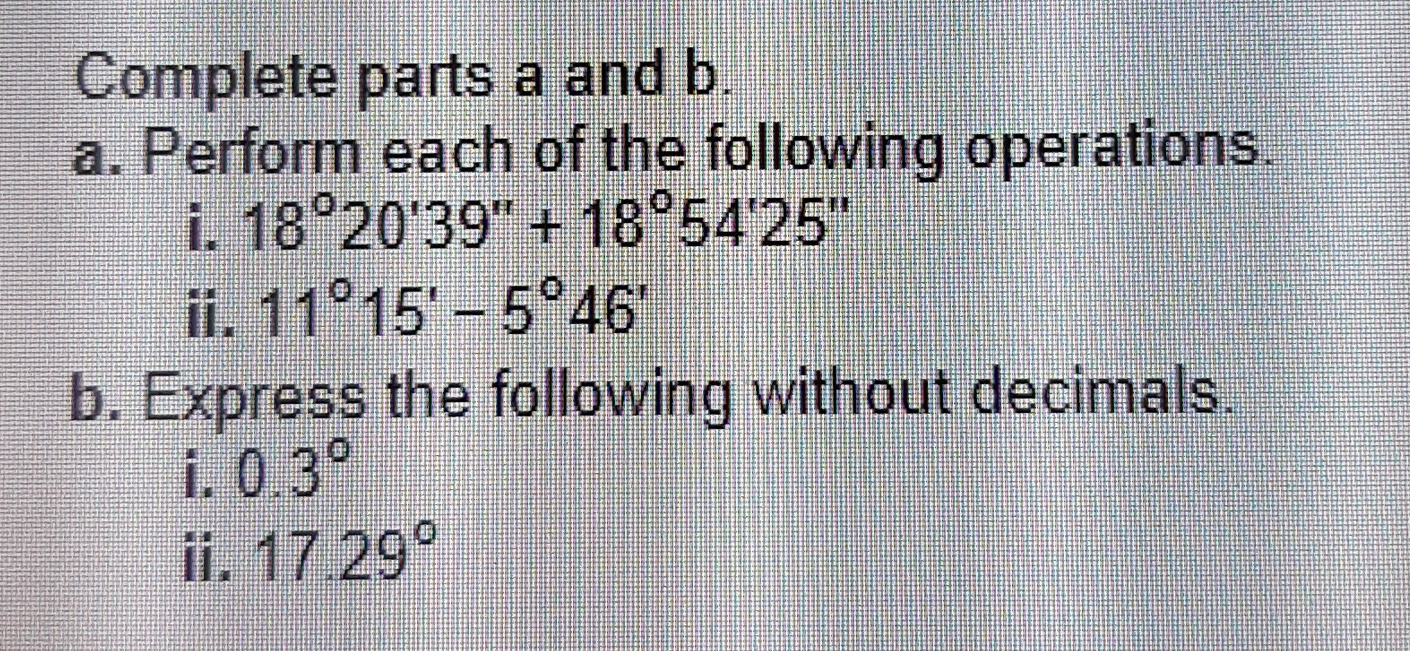 Solved Complete parts a and b.a. ﻿Perform each of the | Chegg.com