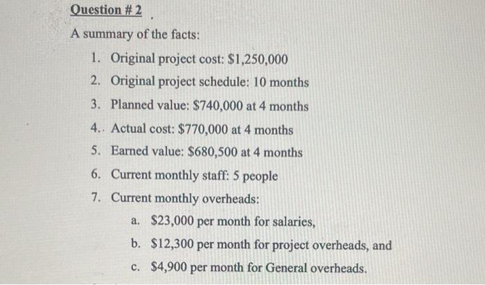 Solved i ii. c. What is the projected total cost Estimate at | Chegg.com