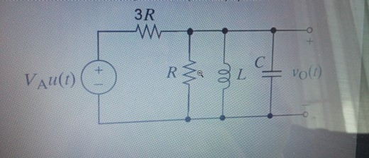 Solved When step input function is applied to circuit, | Chegg.com