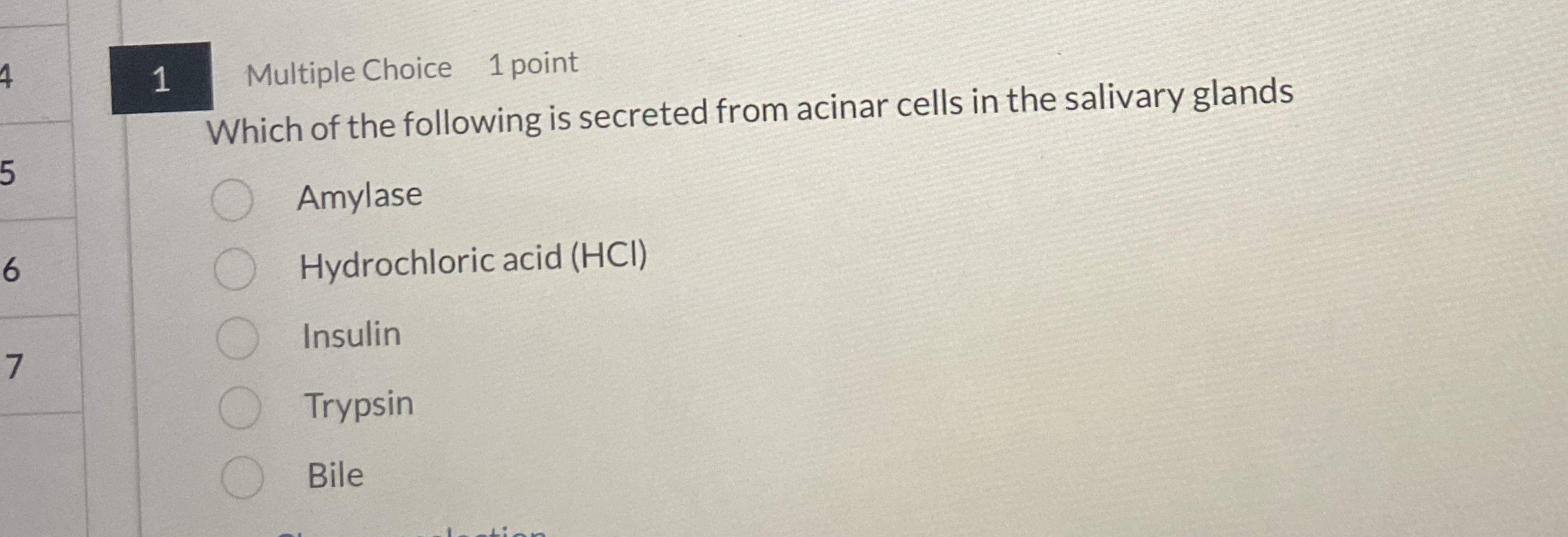 Solved 1Multiple Choice 1 pointWhich of the following is | Chegg.com Solved 1Multiple Choice 1 pointWhich of the following is | Chegg.com