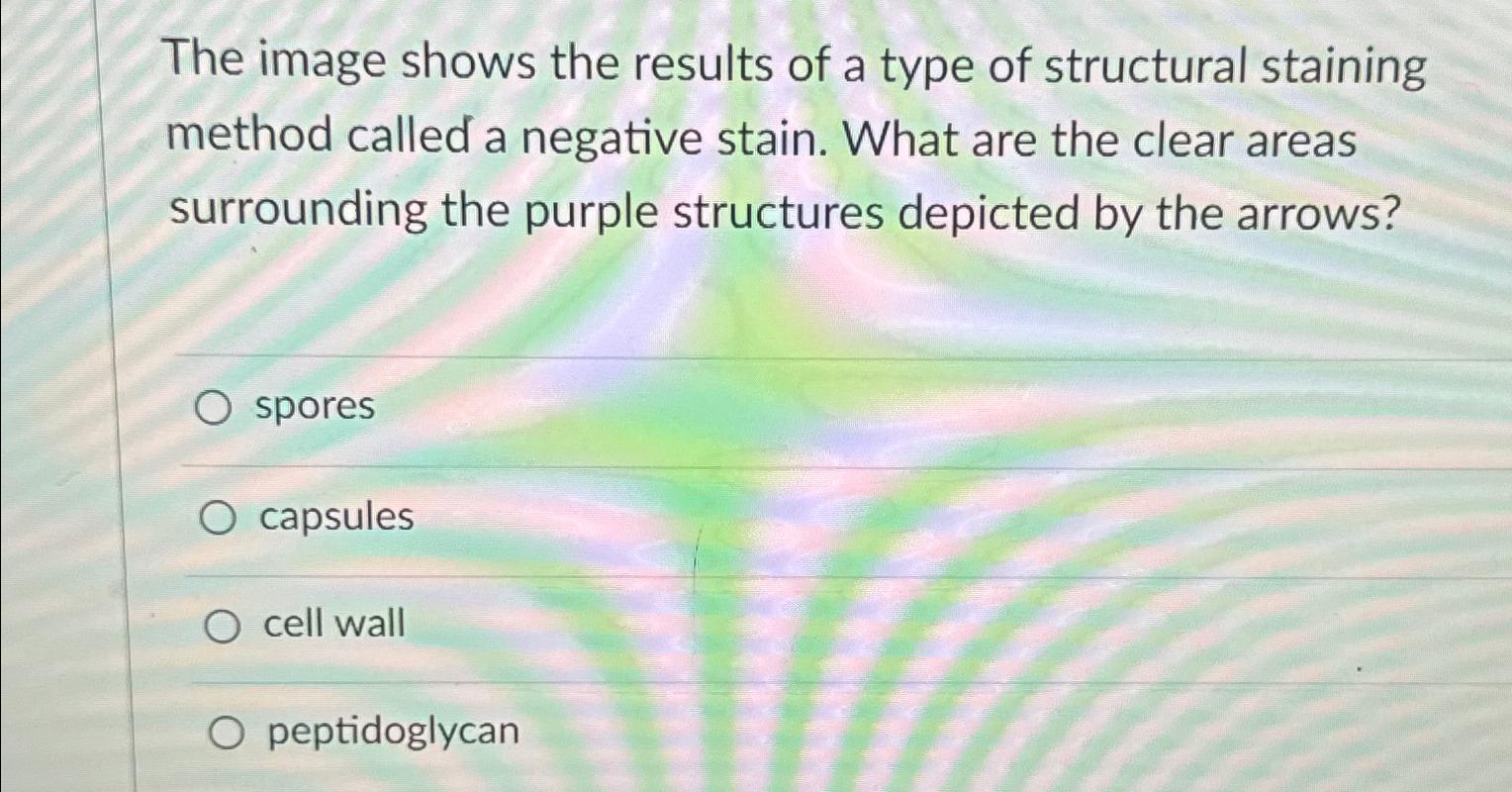 Solved The image shows the results of a type of structural | Chegg.com