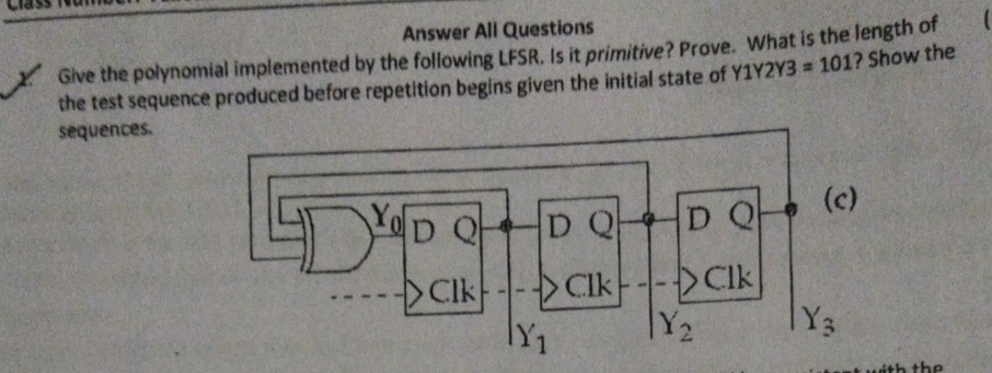 Solved Give the polynomial implemented by the following | Chegg.com