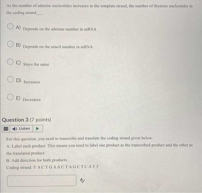 Solved As the number of adenine nucleotides increases in the | Chegg.com