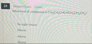Solved Multiple Choice 1 ﻿pointWhat kind of compound is | Chegg.com