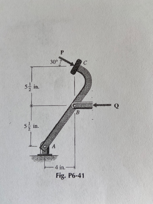 Solved 6-41 A 30-lb force P is applied to the brake pedal of | Chegg.com Solved 6-41 A 30-lb force P is applied to the brake pedal of | Chegg.com